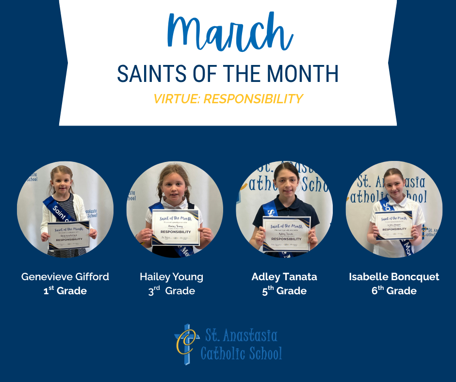 March Saints of the Month - St. Anastasia Catholic Community